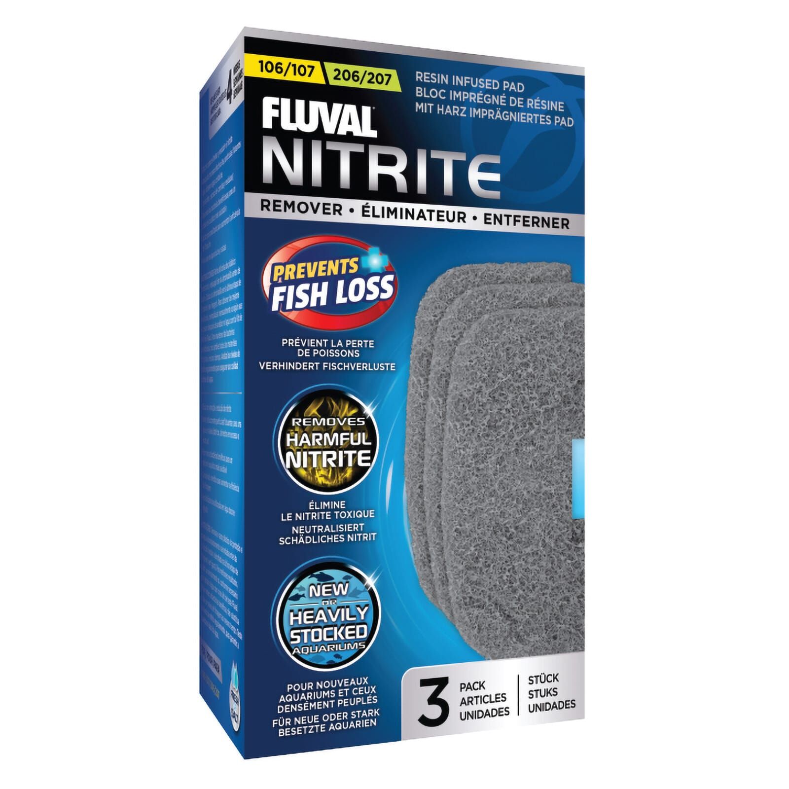 Fluval - Nitrite Remover - 07-Serie - 107/207 - 3x | Aquasabi ...