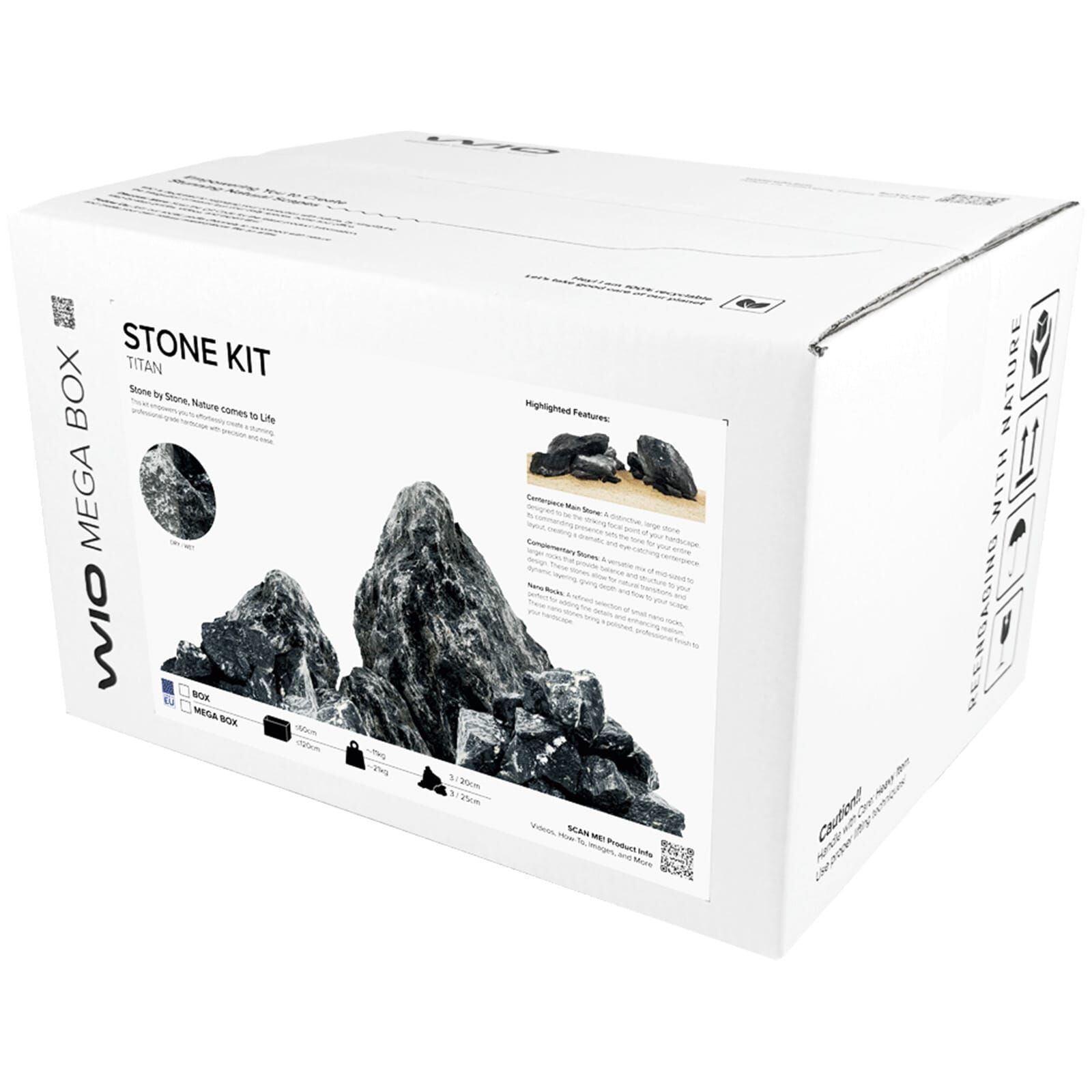 WIO - Stone Sets - Titan Stone - Mega Set 120 cm | Aquasabi - Aquarium Shop