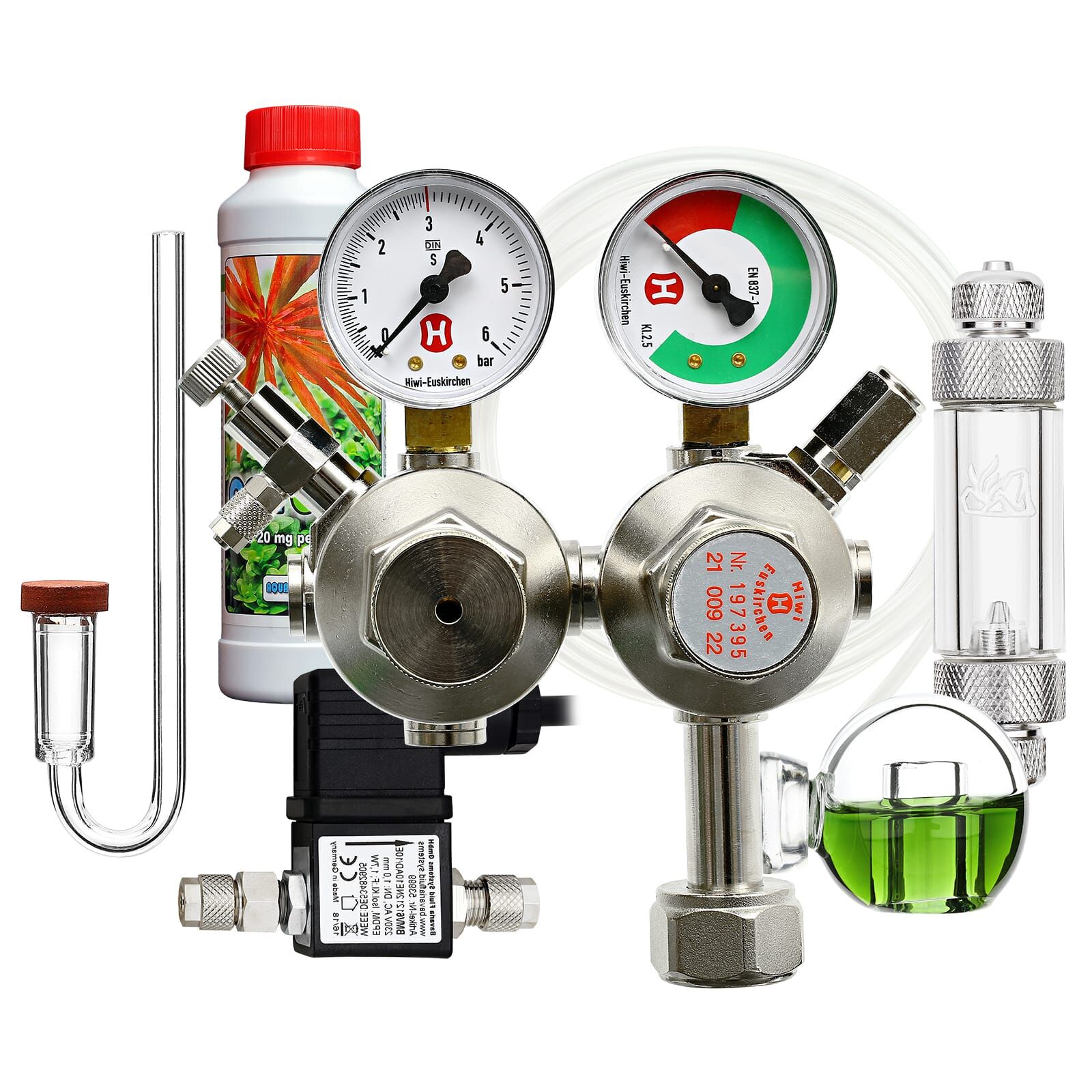 CO2 Set Advanced - Doppelkammer - bis 100 l | Aquasabi - Aquarium Shop