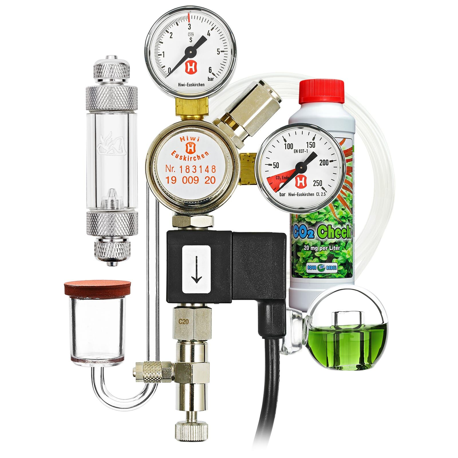 CO2 Set Advanced - Compact - bis 350 l | Aquasabi - Aquarium Shop